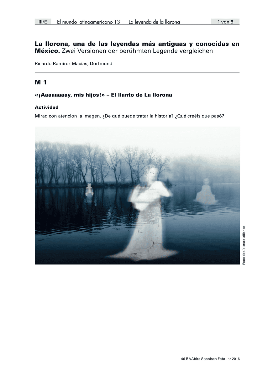 La llorona, una de las leyendas más antiguas y conocidas en México Zwei ...