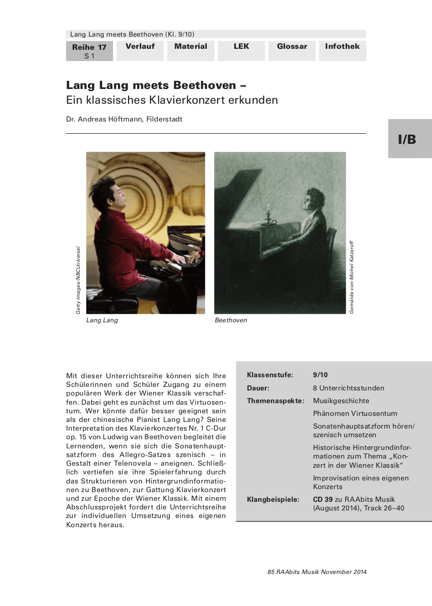 Lang Lang meets Beethoven