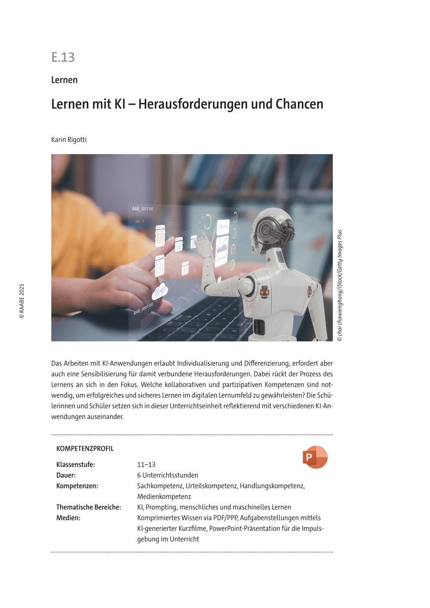 Lernen mit KI Herausforderungen und Chancen