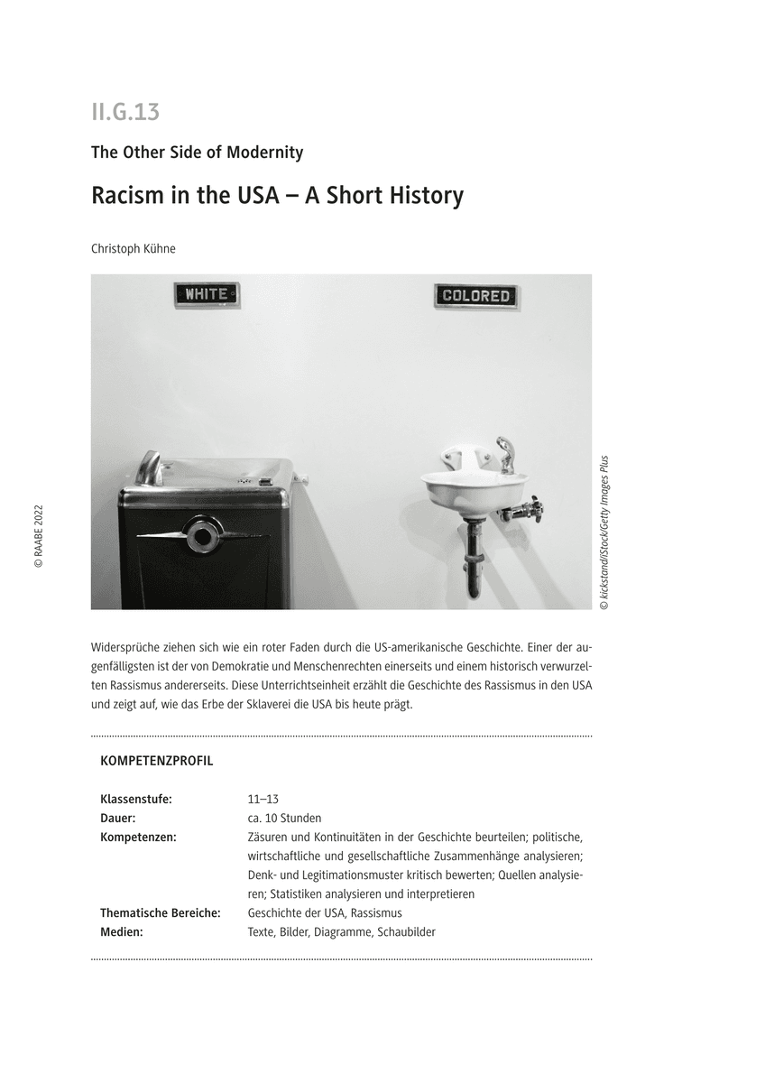 Racism in the USA A Short History