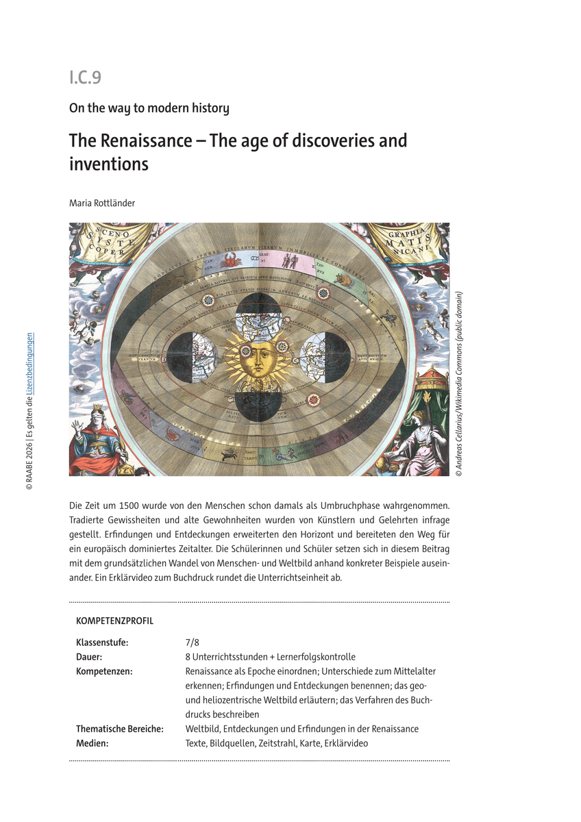 The Renaissance The age of discoveries and inventions