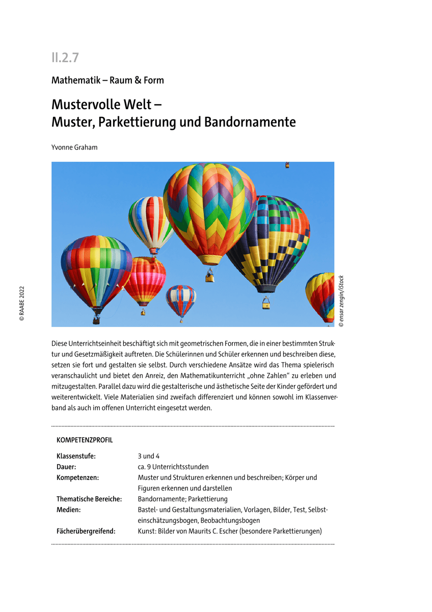 Mustervolle Welt Muster, Parkettierung und Bandornamente