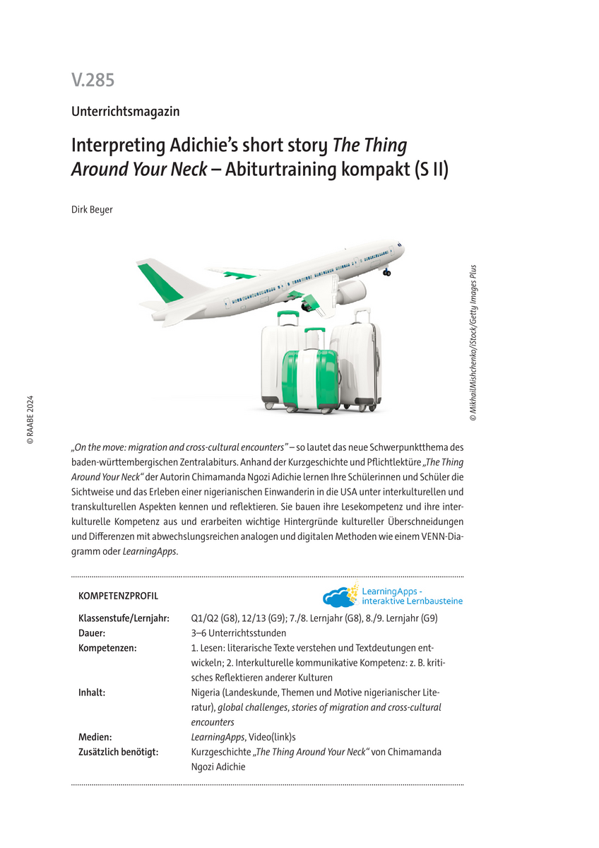 Interpreting Adichie’s short story The Thing Around Your Neck ...