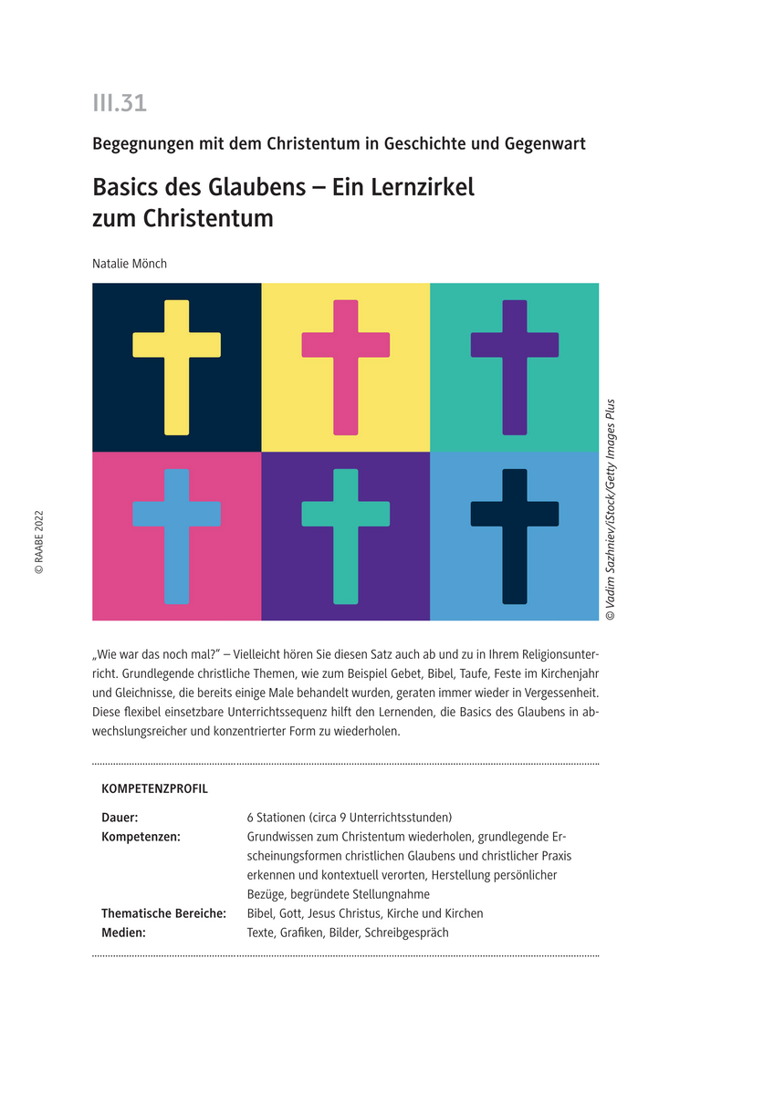 Basics des Glaubens Ein Lernzirkel zum Christentum