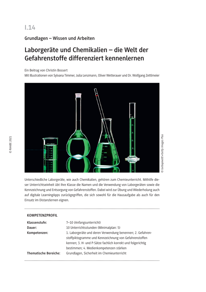 Laborgeräte und Chemikalien Die Welt der Gefahrenstoffe differenziert ...