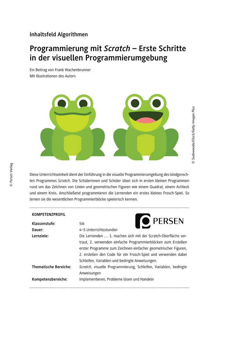 Programmierung mit Scratch Erste Schritte in der visuellen ...