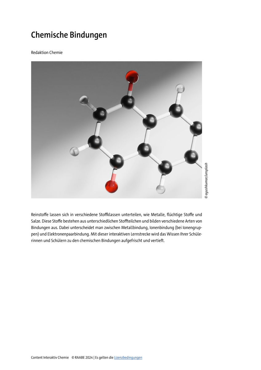 Chemische Bindungen